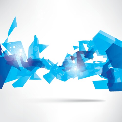 Abstract blue geometric background Royalty Free Vector Image