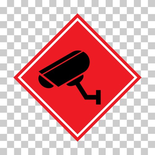 Closed circuit television camera icon cctv video Vector Image