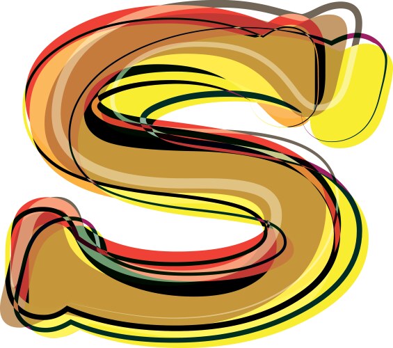 Letter S Calligraphy Font Style Vector Images (over 1,200)