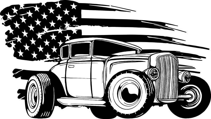 Cartoon Hot Rod Vector Images (over 1,400)