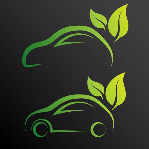 Eco car 2 Royalty Free Vector Image - VectorStock