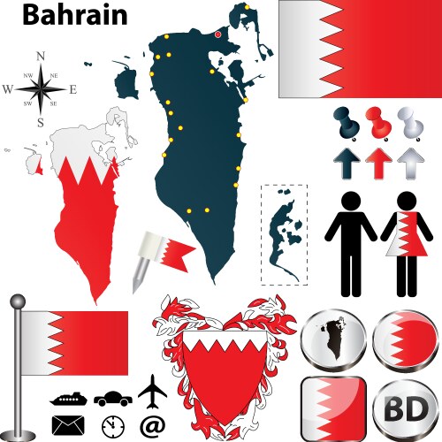 Bahrain Map Vector Images (over 1,200)