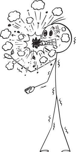 Smoke coming from family house chimney cartoon Vector Image