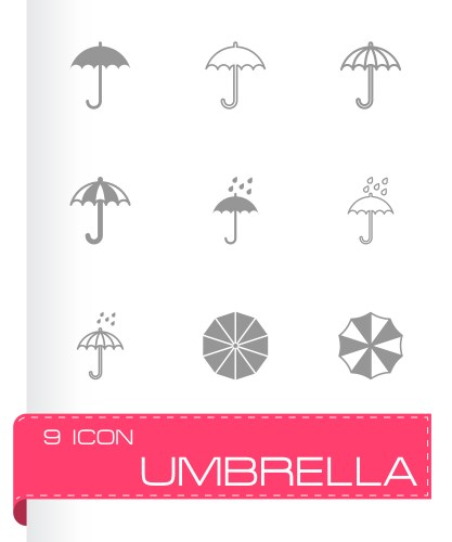Umbrella icon white background Royalty Free Vector Image