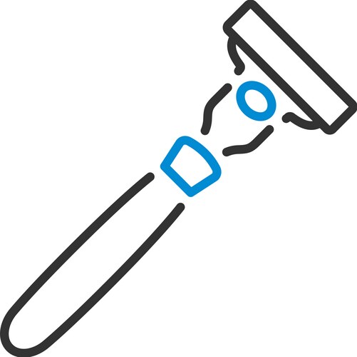 Razor safety shaver icon makeup Royalty Free Vector Image