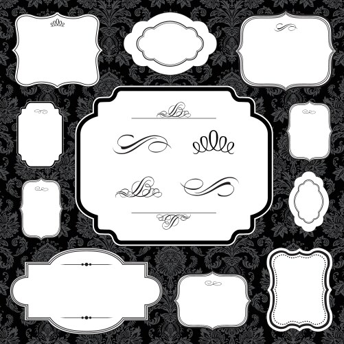 Frame set Royalty Free Vector Image - VectorStock