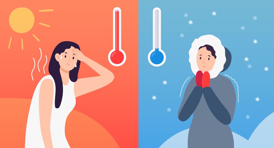 Cute cartoon weather happy hot sun rainbow over Vector Image