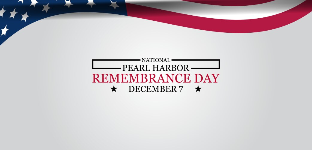 Pearl harbor remembrance day a day of reflection Vector Image