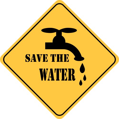 Save water sign Royalty Free Vector Image - VectorStock