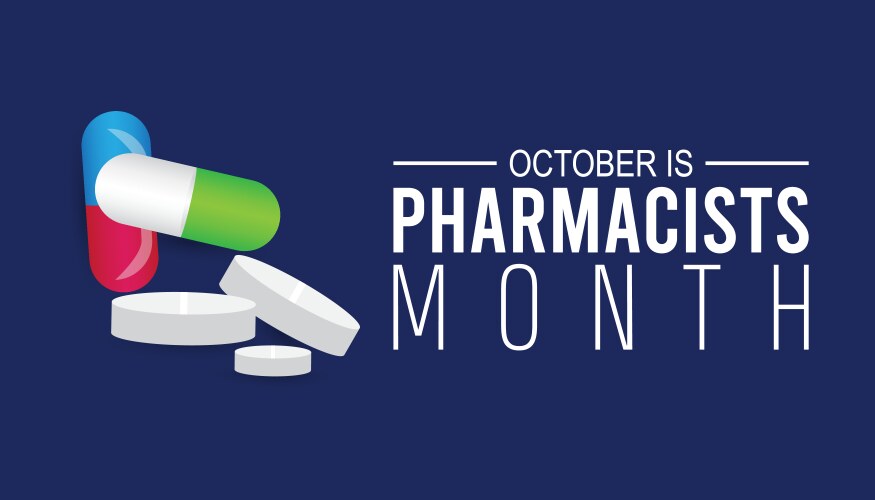 National pharmacists month Royalty Free Vector Image