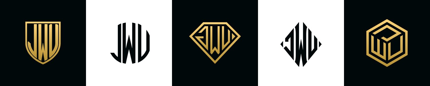 Initial letters gsd logo designs bundle Royalty Free Vector