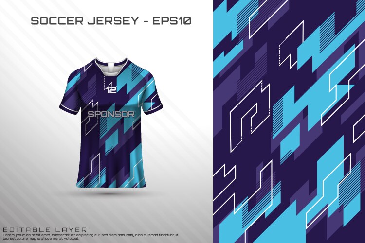 Sports pattern sublimation jersey design Vector Image