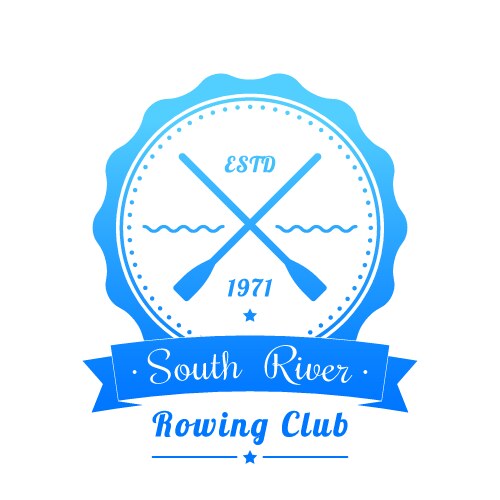 Bold emblem for martial arts club features Vector Image