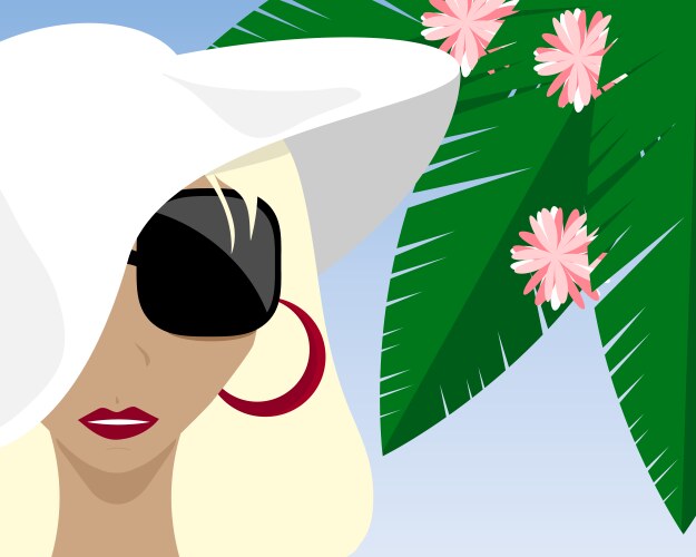 Summer nights chill Royalty Free Vector Image - VectorStock