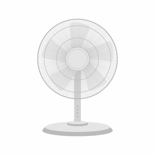 Office businessman big table fan Royalty Free Vector Image
