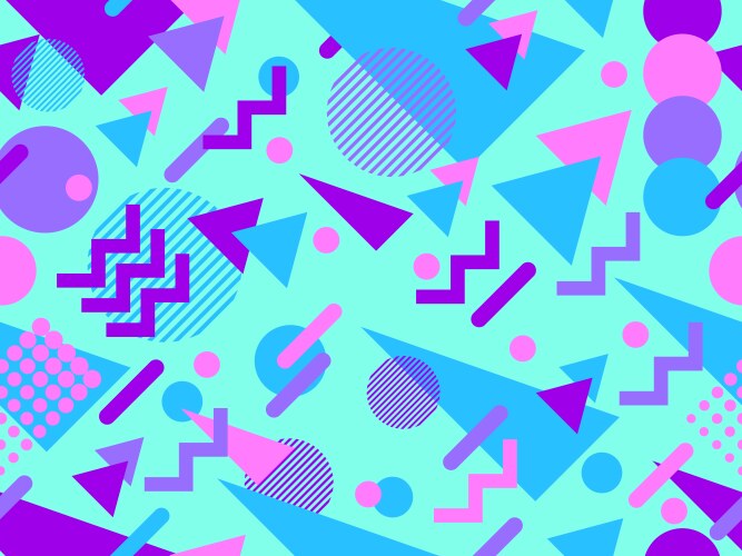 90s seamless pattern Royalty Free Vector Image