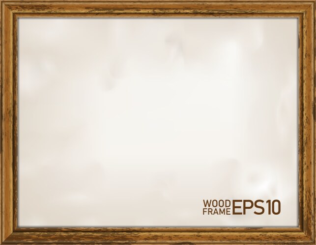 Wooden frame Royalty Free Vector Image - VectorStock
