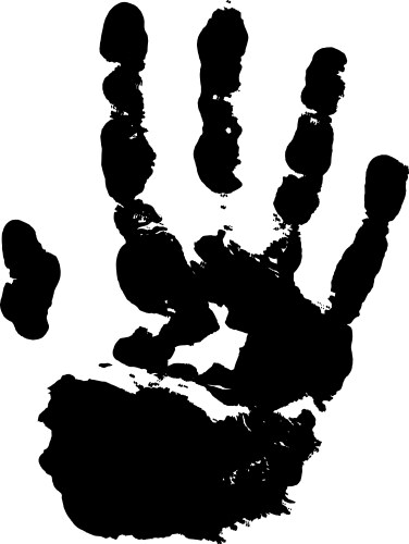 Hand print Royalty Free Vector Image - VectorStock