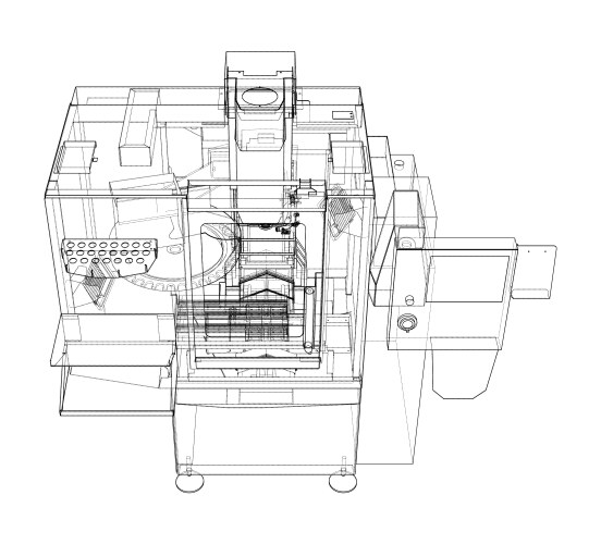 Asphalt milling machinery Royalty Free Vector Image