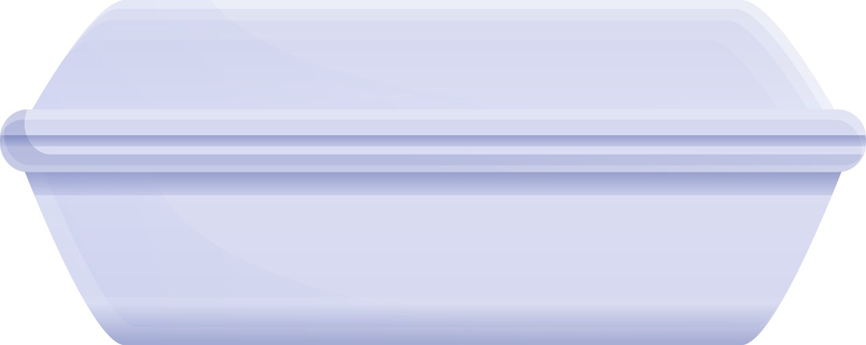 Biodegradable plastic box icon cartoon style Vector Image