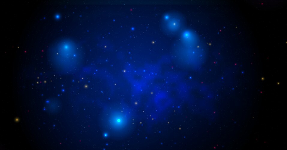Space background with realistic nebula Royalty Free Vector