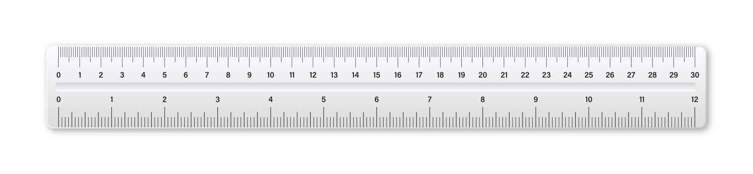 Ruler size indicators Royalty Free Vector Image