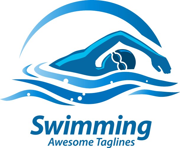 Swimming logo sport Royalty Free Vector Image - VectorStock