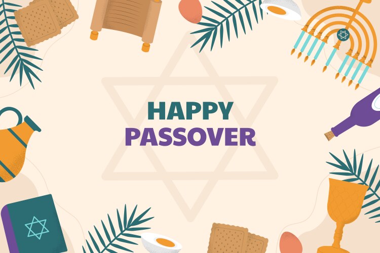 Hand drawn passover Royalty Free Vector Image - VectorStock