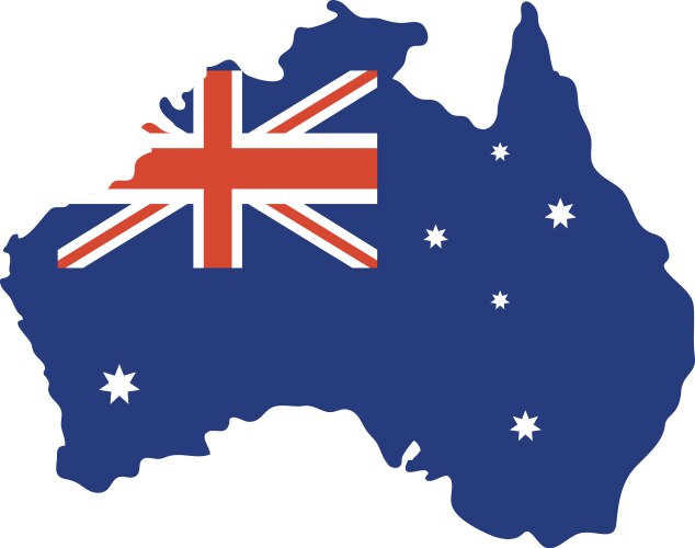 Australian Flag Waving Vector Images (over 1,000)