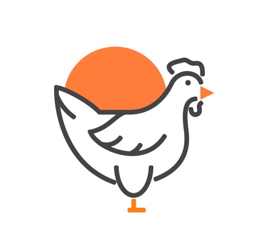 Chicken logo Royalty Free Vector Image - VectorStock