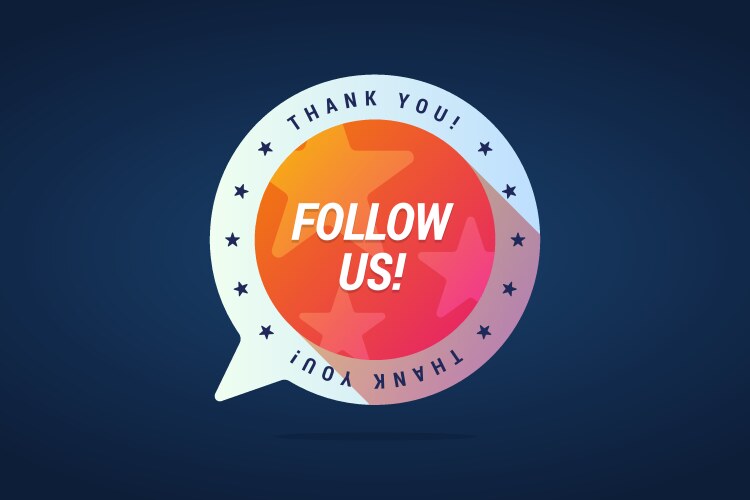 50000 followers Royalty Free Vector Image - VectorStock