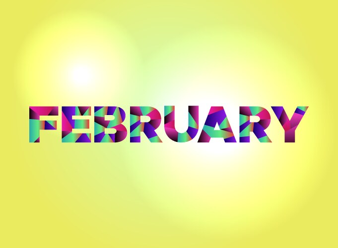 February Word Vector Images (over 5,600)