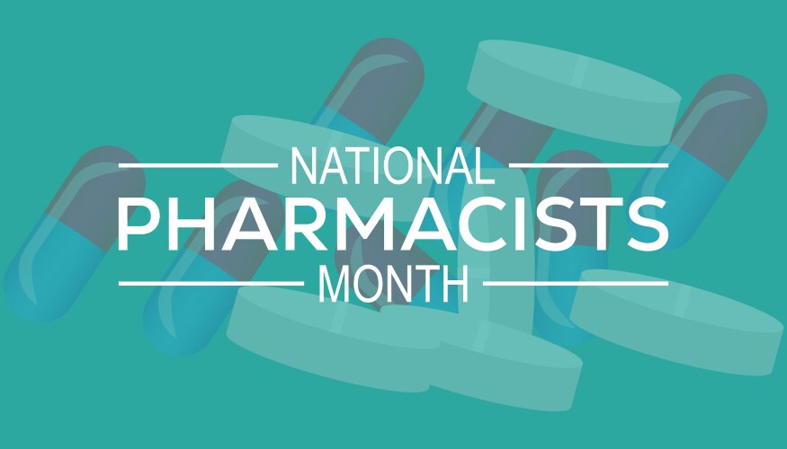 National pharmacists month Royalty Free Vector Image