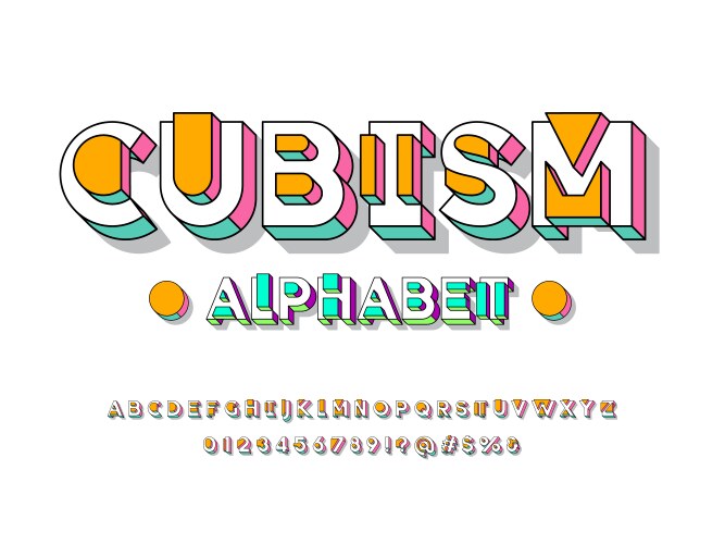 Paper style font design Royalty Free Vector Image