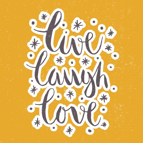 Calligraphy image hand drawn lettering Royalty Free Vector