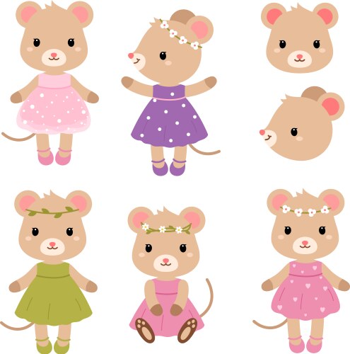 Adorable cartoon horse character Royalty Free Vector Image