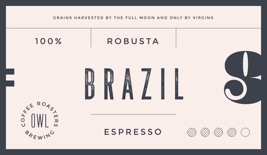 Minimal label typographic modern vintage Vector Image