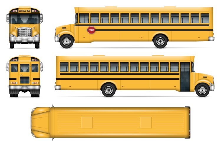 Bus Icon Top View School Bus Top View Vector Images (91)