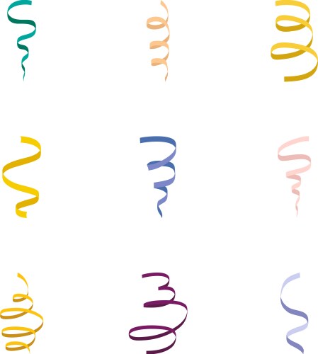 Red coil ribbon mockup realistic style Royalty Free Vector