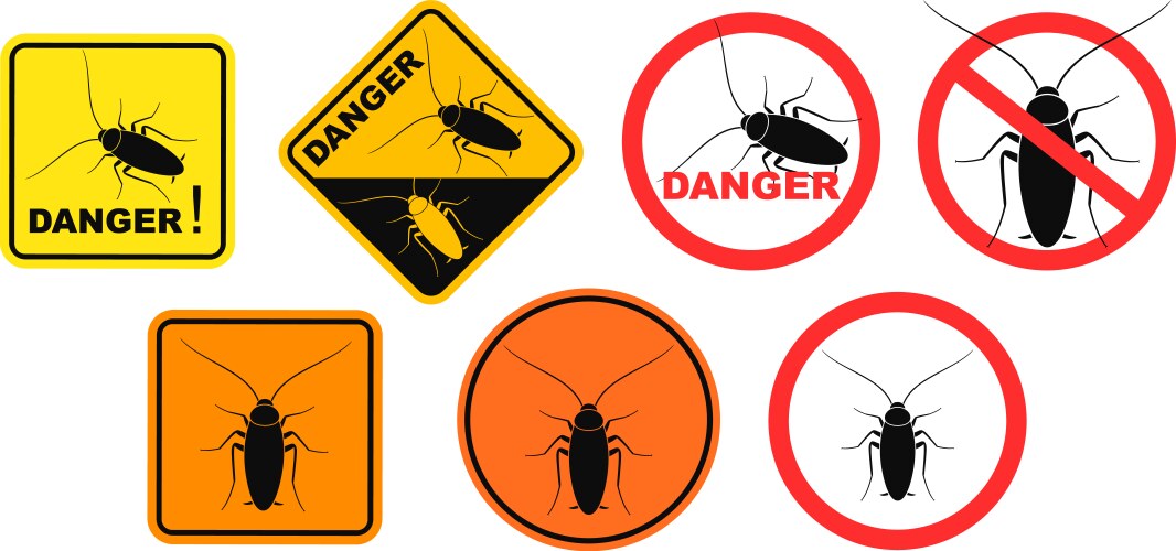No cockroaches sign Royalty Free Vector Image - VectorStock