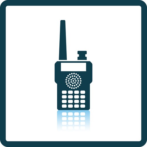 Portable radio icon Royalty Free Vector Image - VectorStock