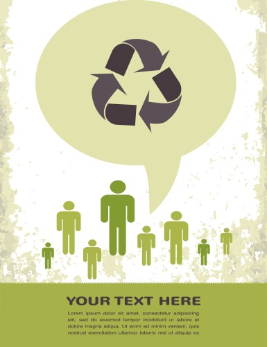 Recycling dustbin Royalty Free Vector Image - VectorStock