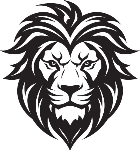 Roaring lion designlion face Royalty Free Vector Image