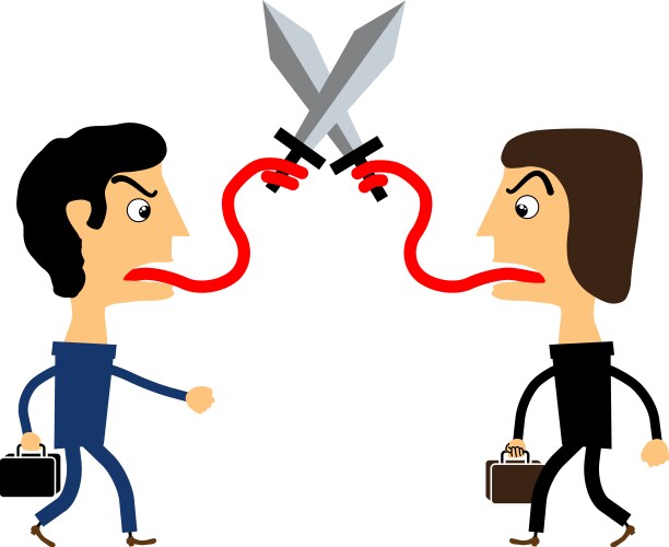 Two People Fighting Vector Images (over 2,600)