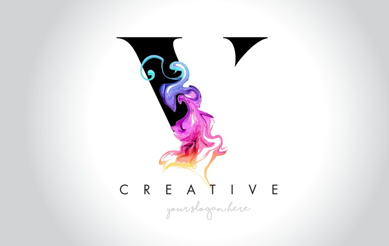 Md vibrant creative leter logo design Royalty Free Vector