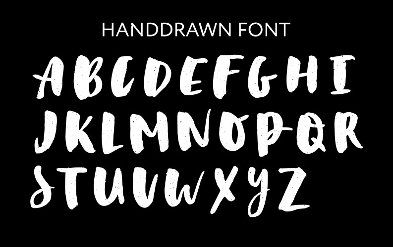 Alphabet font template white neon design Vector Image