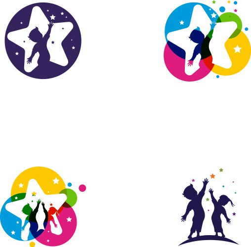 Kids Concept Icon - Learning & Growth Vector Image