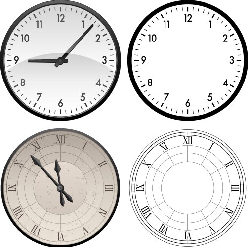 Clock Face no Hands Vector Images (over 9,500)