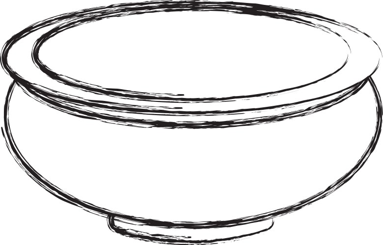 Ceramic pot icon outline style Royalty Free Vector Image