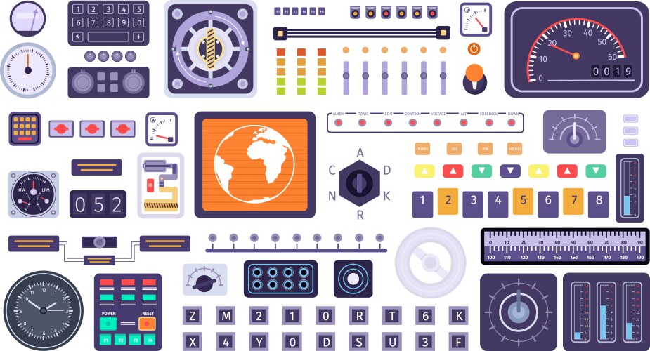 Control Panel Spaceship Vector Images (over 850)